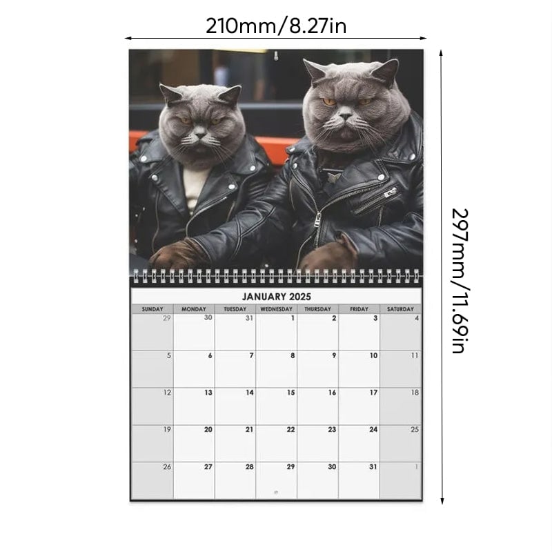 2025 Thug Cat Calendar – moonycozy